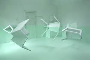 Floating And Symmetrical Chairs Illusion Fubiz Media