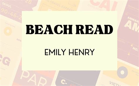 Beach Read Book By Emily Henry
