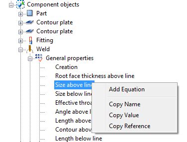 Set Object Properties Using Parametric Variables Tekla User Assistance