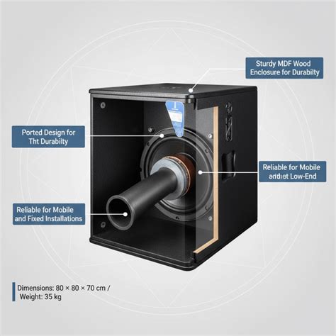 Imix Im 618 18″ Passive Subwoofer Cabinet Speakers Philtron