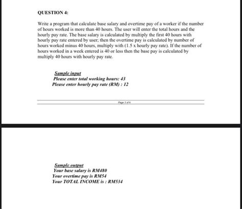 Solved Question 4 Write A Program That Calculate Base