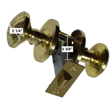 Passage Door Knob Set Solid Brass 2 38
