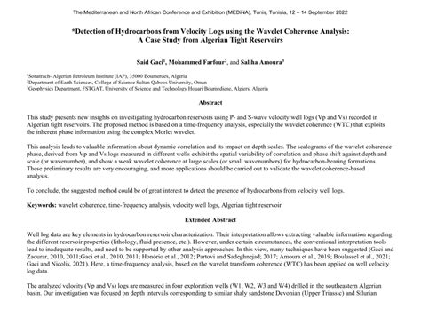 Pdf Detection Of Hydrocarbons From Velocity Logs Using The Wavelet
