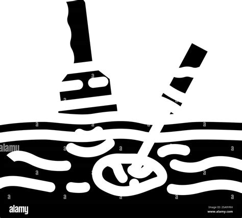 Biopsy Surgery Glyph Icon Vector Biopsy Surgery Sign Isolated Symbol