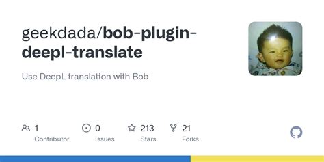 GitHub Geekdada Bob Plugin Deepl Translate Use DeepL Translation With Bob