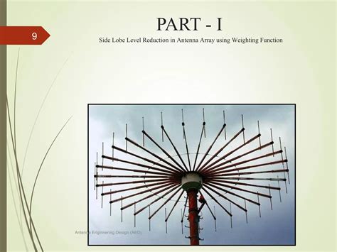 Side Lobe Level Sll Reduction Methods In Antenna Ppt Physics