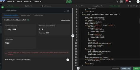 geeksforgeeks gfg160 geekstreak2024 dsa cpp dailycoding consistency… abhinav gavade
