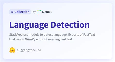 Language Detection A Neuml Collection