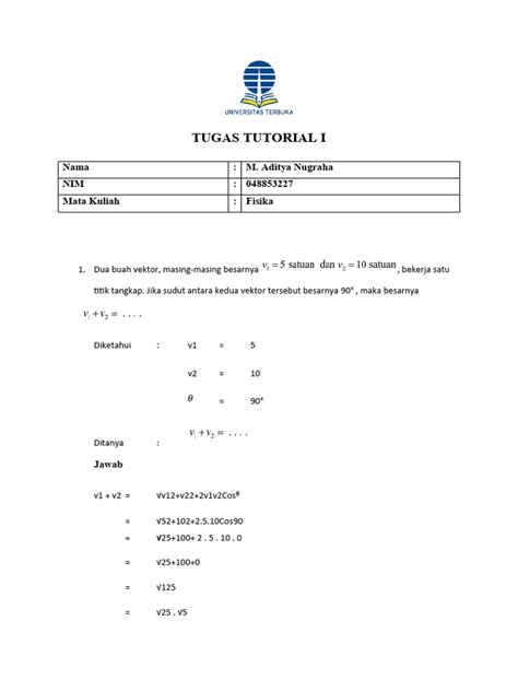 M Aditya Nugraha Tugas Fisika Pdf