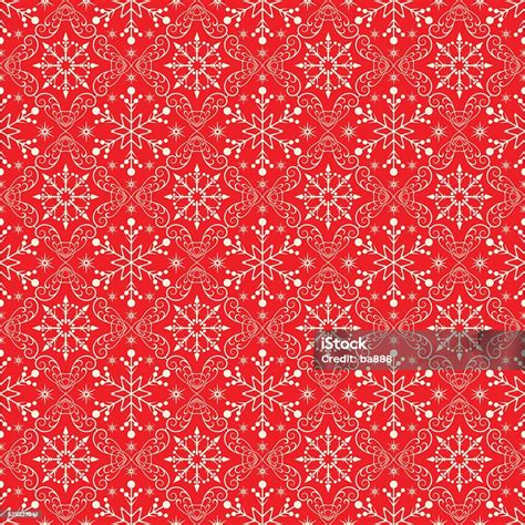 Snowflake Abstract Background Seamless Wallpaper Stock Illustration