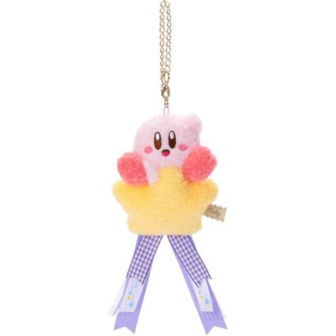 Kirby Mascot Plush Keychain Warp Star Strap Smiling Warp Kirby Kirby Of The Stars Authentic