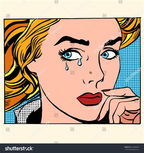 Pop Art Girl Crying