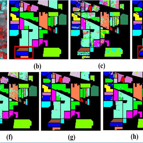 Classification Maps Of Different Methods On The Indian Pines Dataset