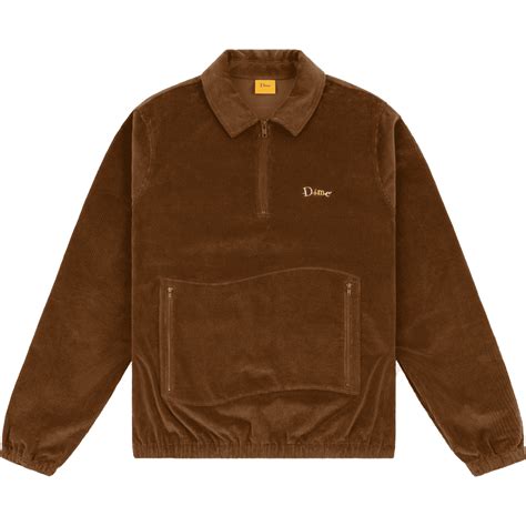 Shop Dime Jacket Quarter Zip Cord Friends Light Brown Online Bud