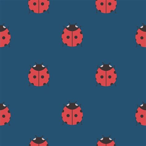 Premium Vector Insect Vector Ladybug Seamless Pattern