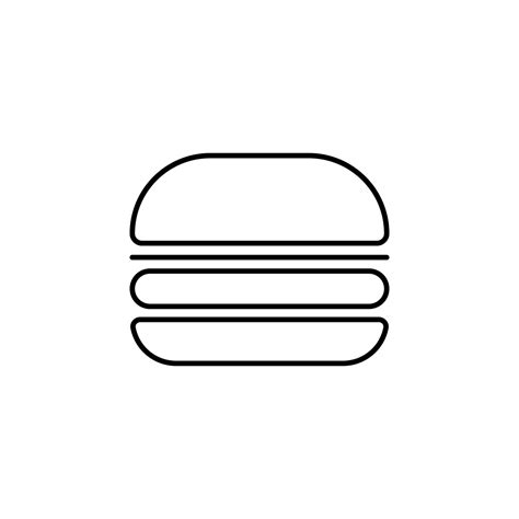 Burger Vector Icon Illustration 23197594 Vector Art At Vecteezy