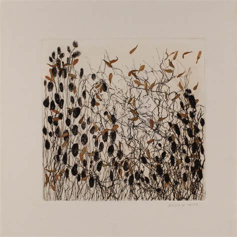 Lot 309 Nadia Widowski Irish Wispy Seedlings Etching Signed Lower Right Unframed 22 X 20 12