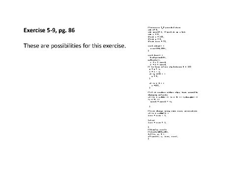Chapter 5 Conditionals Brief Notes Purpose Of Chapter