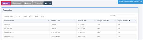 How To Add A Budget Scenario Bromcom Documentation Centre