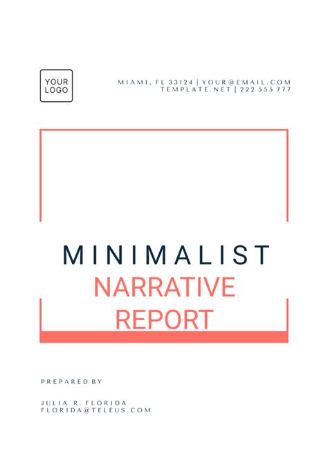 Free Narrative Templates To Edit Online