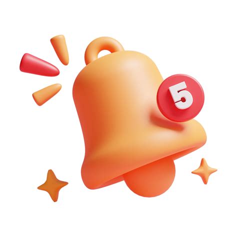 3d Notification Bell Icon With Push Bubble Speech Notification Icon Or