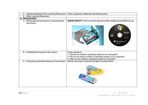 1st Quarter Daily Lesson Log Css Grade10 Docx Educational Assessment Education