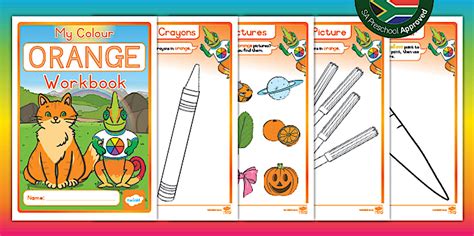 Preschool Numeracy My Colour Orange Workbook Twinkl