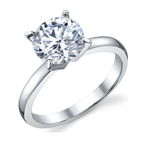 925 Sterling Silver Womens Cubic Zirconia Size 8 Square Head Bridal