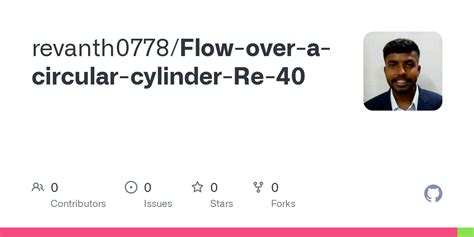 Github Revanth0778flow Over A Circular Cylinder Re 40
