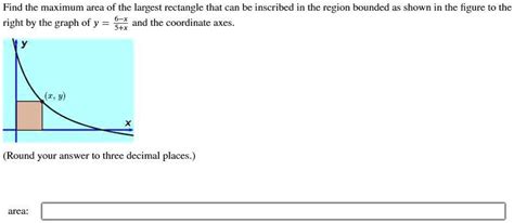 Solved Find The Maximum Area Of The Largest Rectangle That Can Be