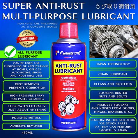 Original Super Multi Purpose Lubricant Anti Rust 450ml Fantastic Xml Philippines All Purpose