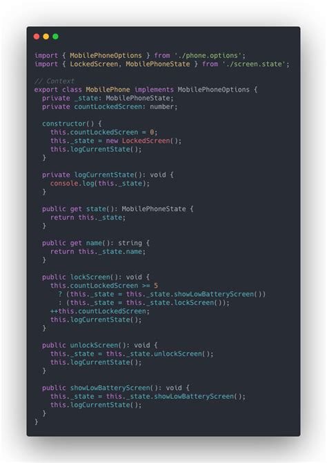 State Cheat Sheet Behavioral Pattern — Design Patterns By