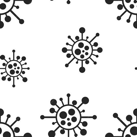 Premium Vector Vector Seamless Virus Pattern Endless Bacteria