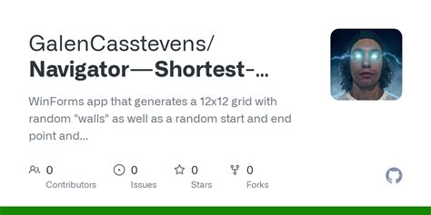 GitHub GalenCasstevens Navigator Shortest Path App WinForms App That Generates A X Grid