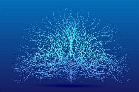 Premium Vector Abstract Particle Line Graphics Technology Vector Poster Background