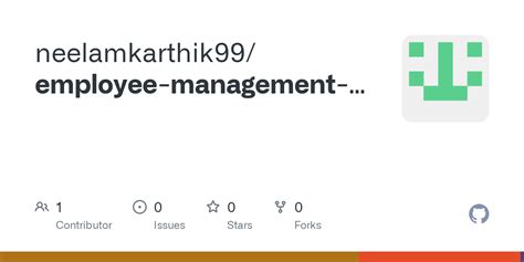 Github Neelamkarthik99employee Management System Springboot And Thymeleaf