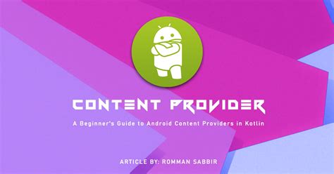 android content provider implementation romman sabbir