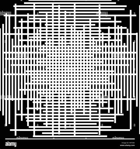Asymmetric Grid Mesh Pattern Irregular Monochrome Abstract Texture