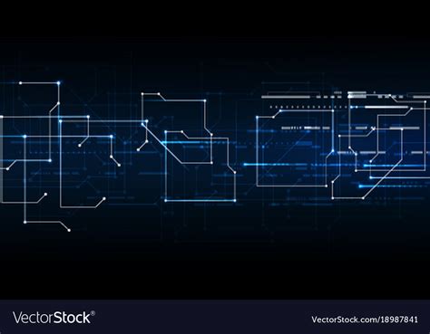 Abstract Background Technology Communication Data Vector Image