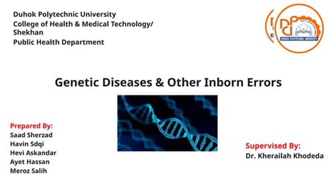 Genetic Diseases And Other Inborn Errorspptx