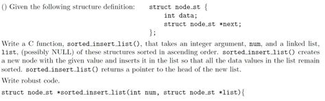 Solved Given The Following Structure Definition Chegg