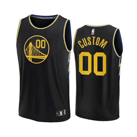 Golden State Warriors 00 Custom Jersey 2021 22 Nba75th City Edition