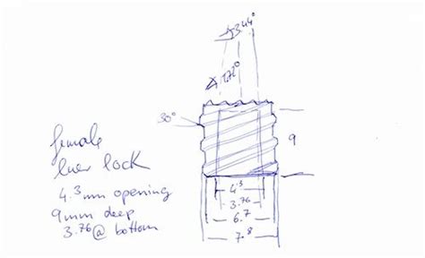 Luer Lock Connector Dimensions