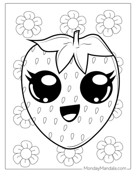 Strawberry Coloring Pages Getcoloringpagescom Strawberry Coloring