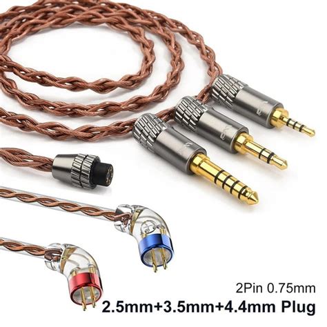 Наушники Внутриканальные Cvj Кабель для наушников Vs400 с разъемом Qdc C S Mmcx 0 75 мм 0 78 мм