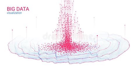 Futuristic Abstraction Big Data Visualization Stock Vector Illustration Of Concept