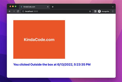 React How To Detect A Click Outsideinside A Component Kindacode