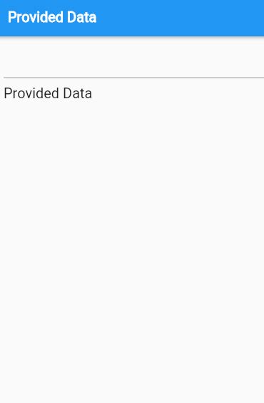 Flutter Provider Package