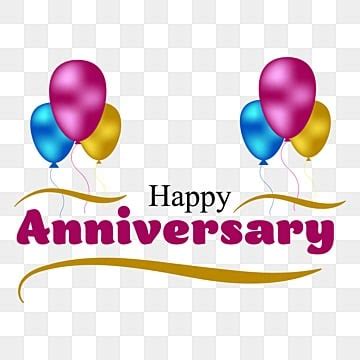 Happy Anniversary Balloon Clip Art