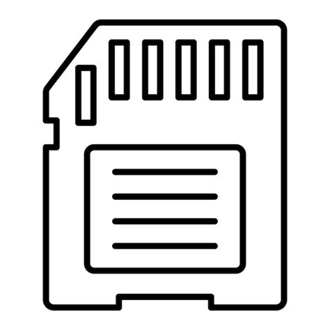 premium vector memory card icon